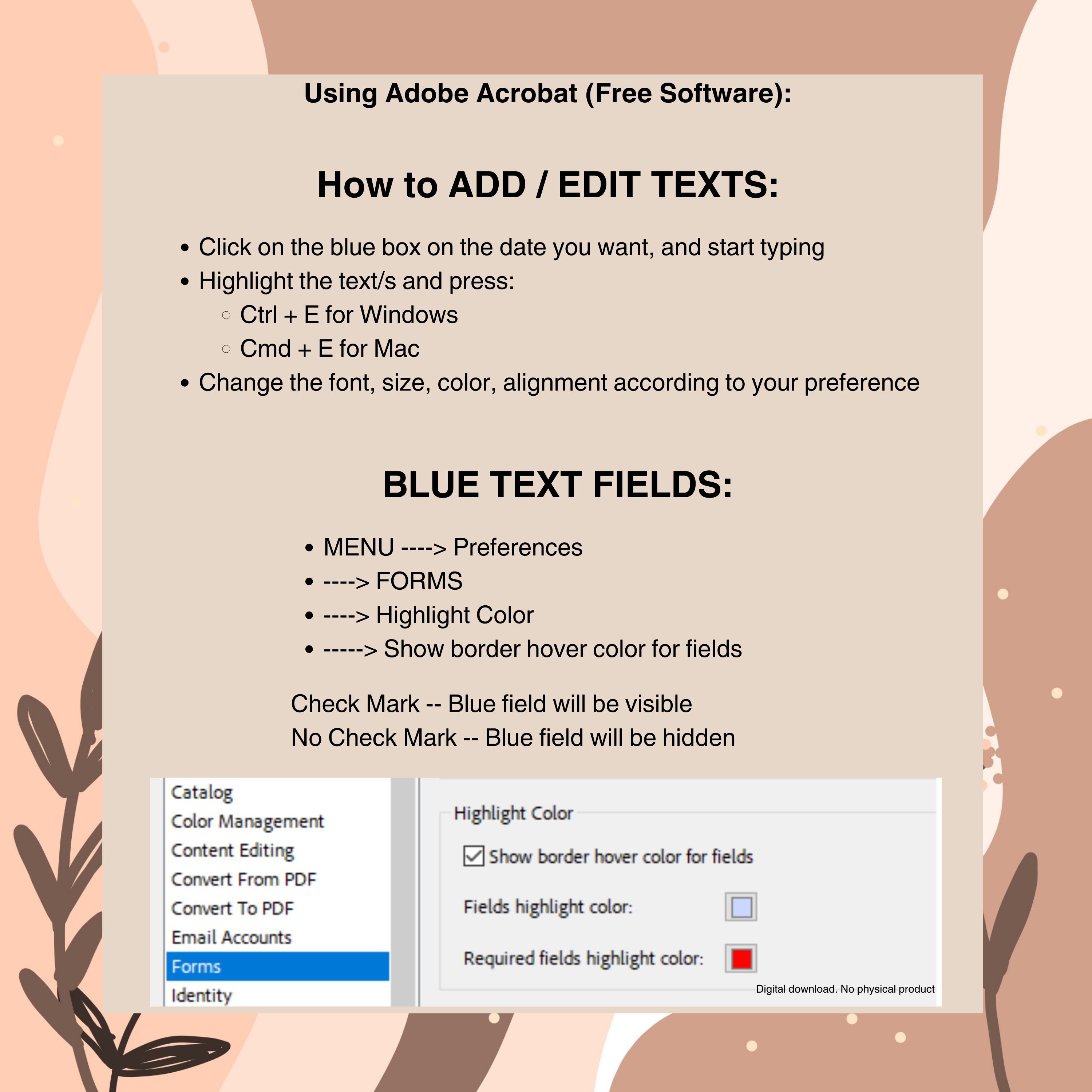 Editable Monthly Calendars 2024, Portrait Printable Fillable Calendar ...