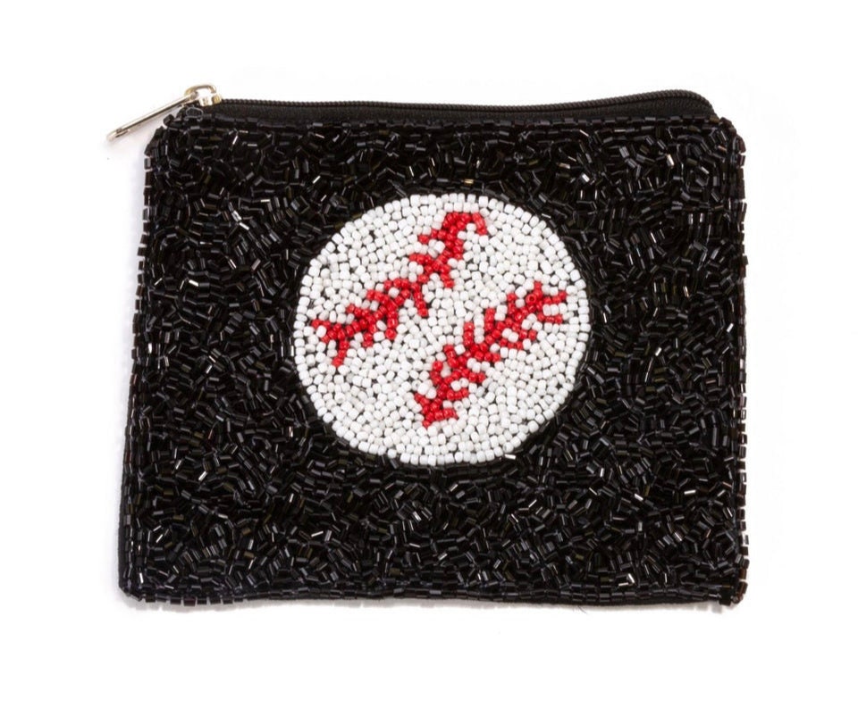 Baseball Seed Bead Coin Purse/bag/game DAY - Etsy