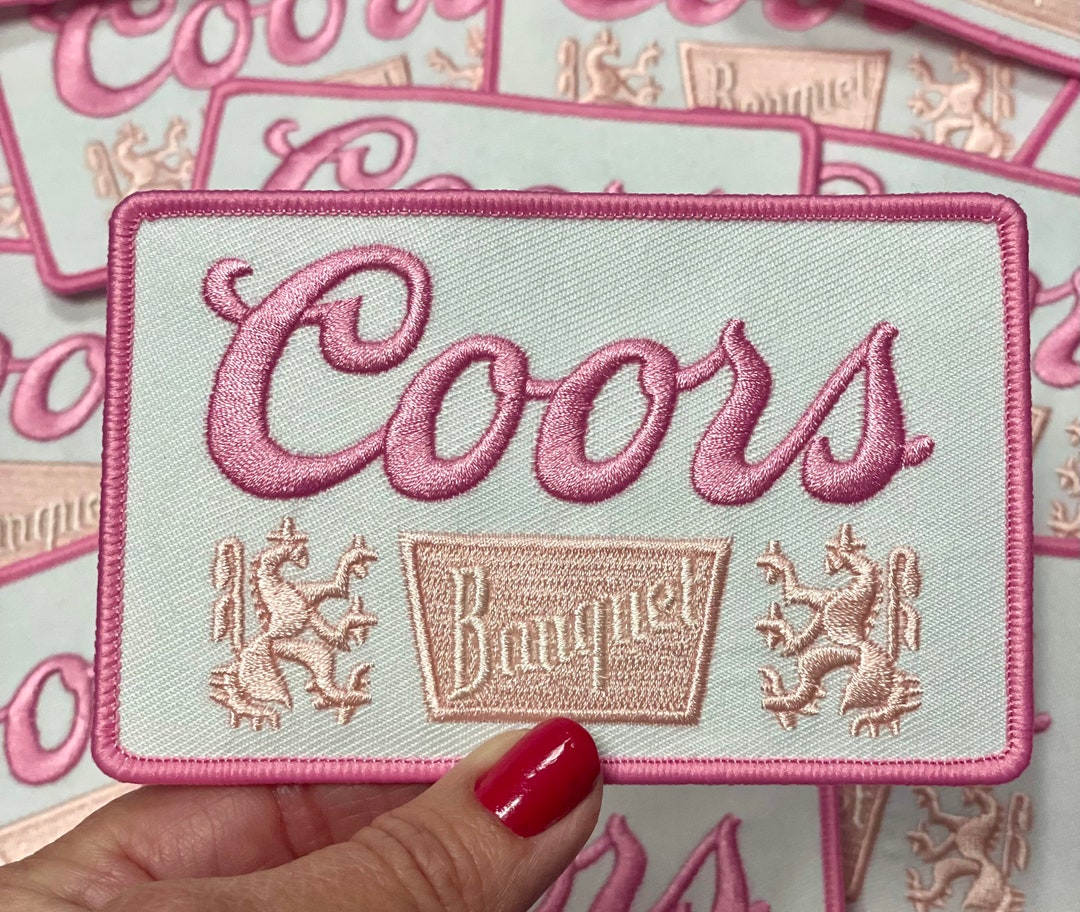 Coors Patch, Trucker Hat Patch, Pink Patch, Beer Patch, Patch for Hat ...