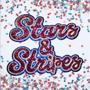 Stars and Stripes Patch, Patriotic Patch, Sequin Stars & Stripes Patch ...