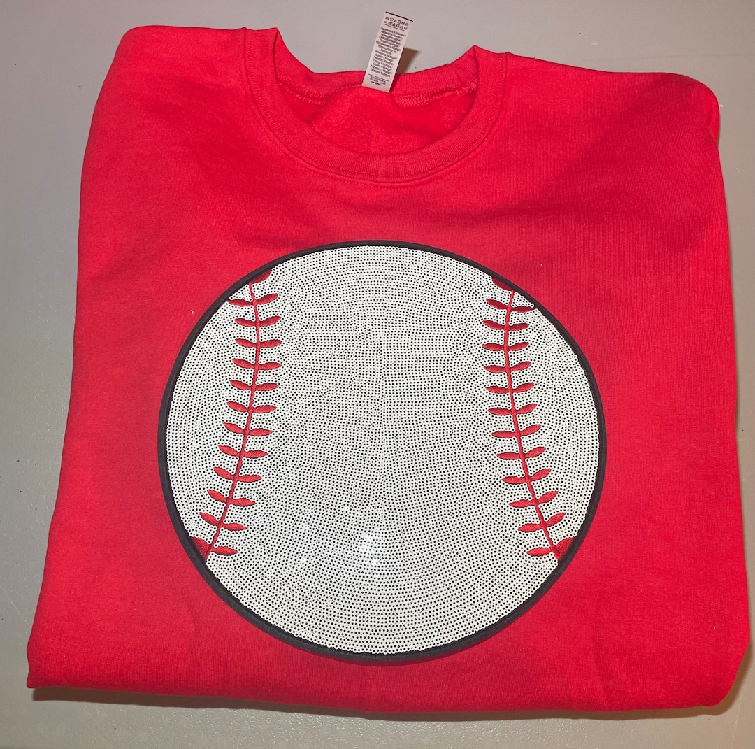 Baseball Sequin Patch: Large Iron on Applique (11") - Etsy