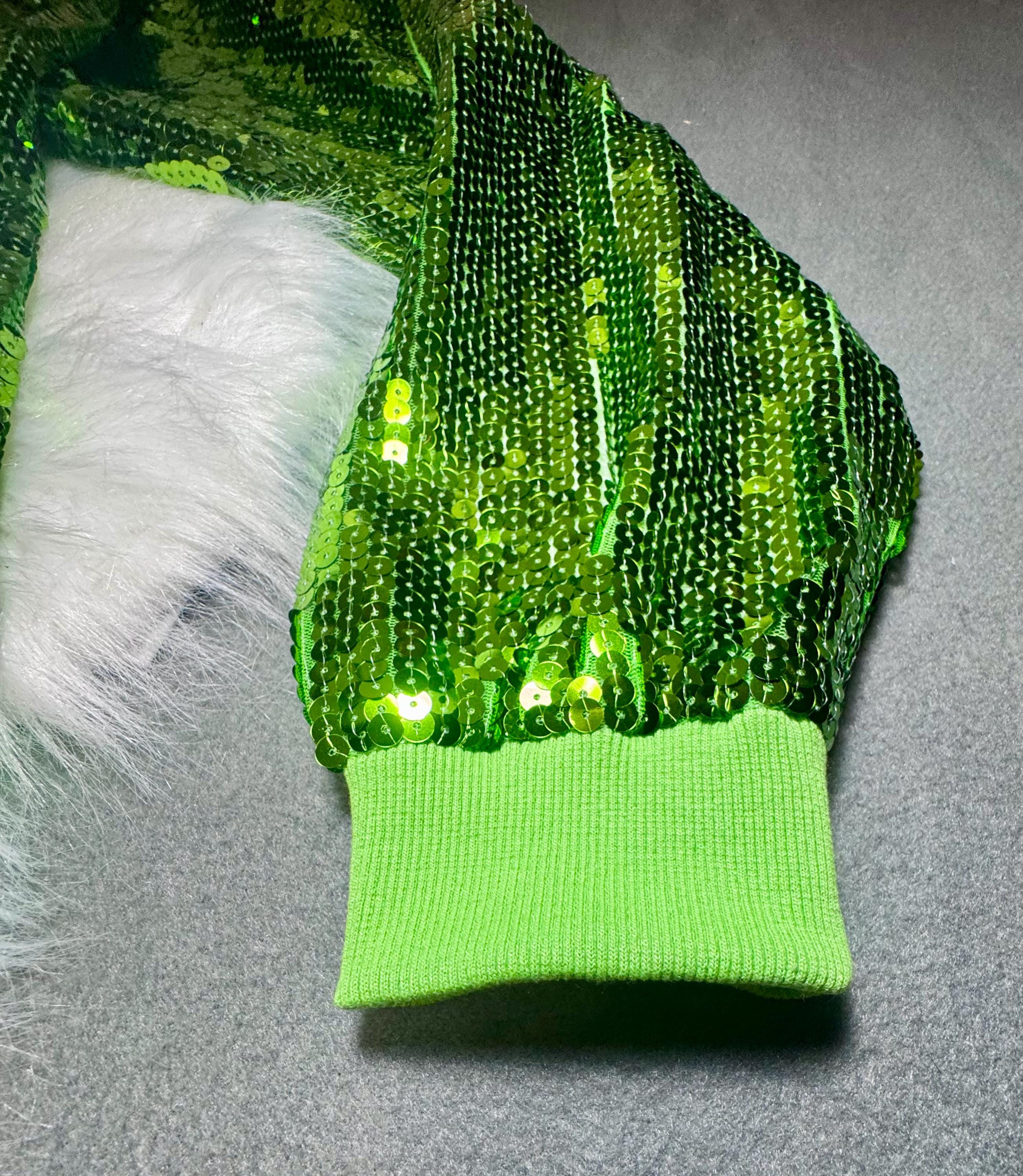 Grinchy Sequin Top: Christmas Attire - Etsy