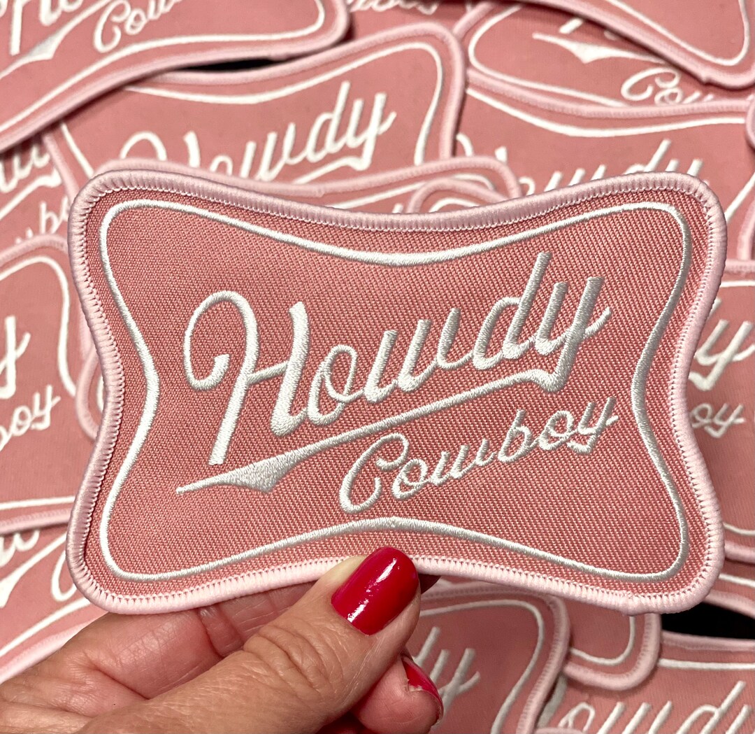 Howdy Cowboy Patch, Trucker Hat Patch, 4.5 Inch Patch, Cowgirl Patch ...
