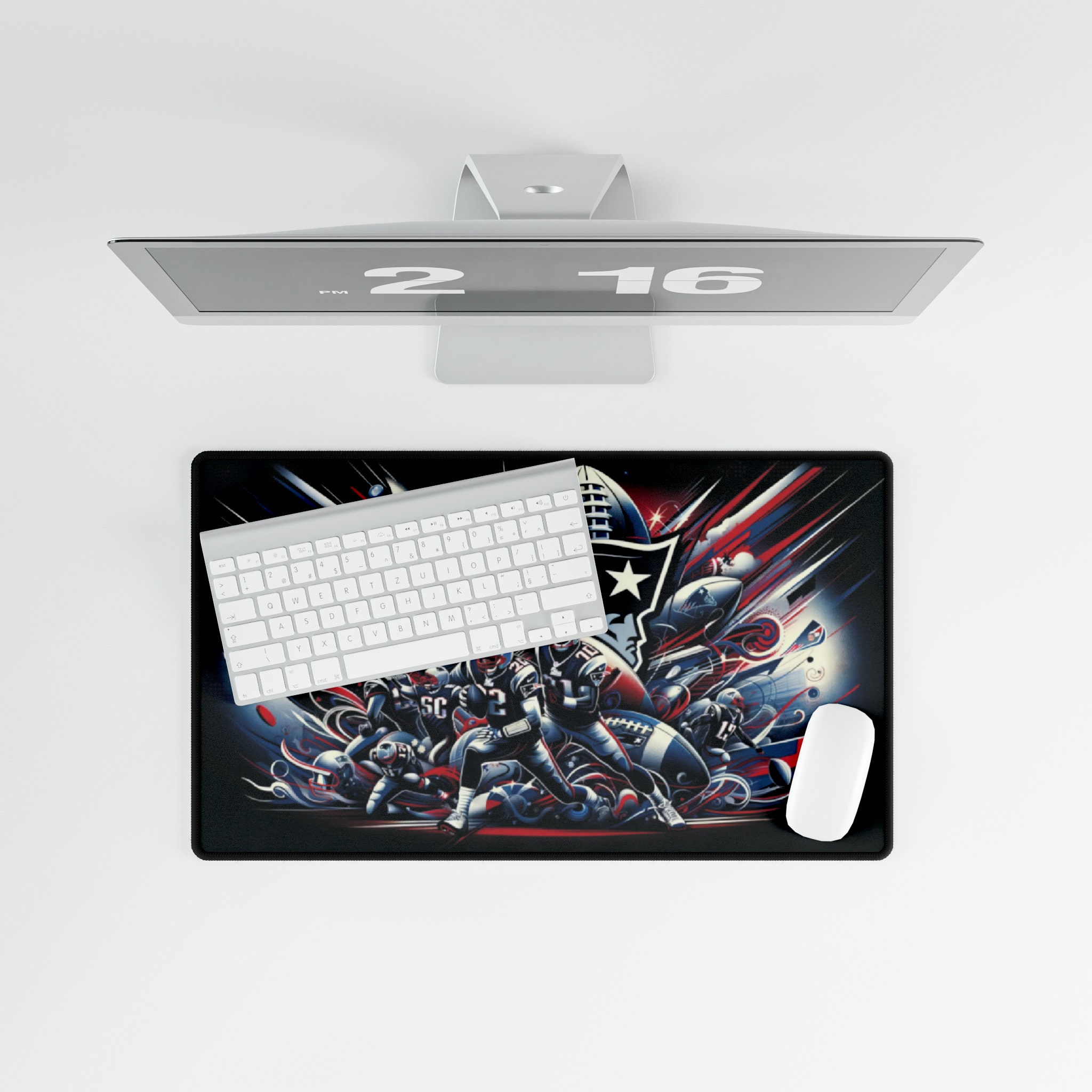 New England Patriots NFL Football High Definition Desk Mat Mousepad - Etsy