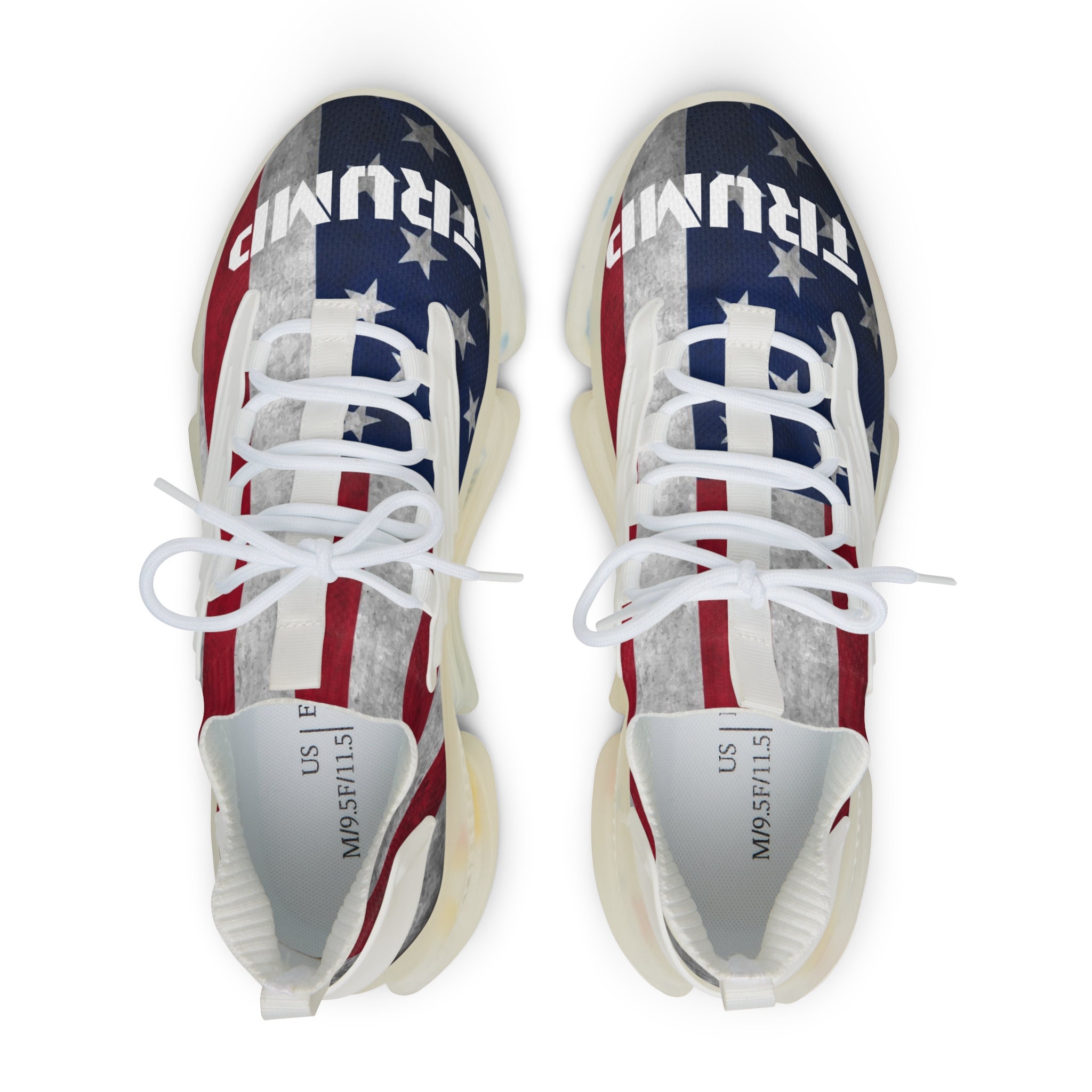 Trump American Flag Red White and Blue MAGA Men's Mesh Sneakers Shoes ...