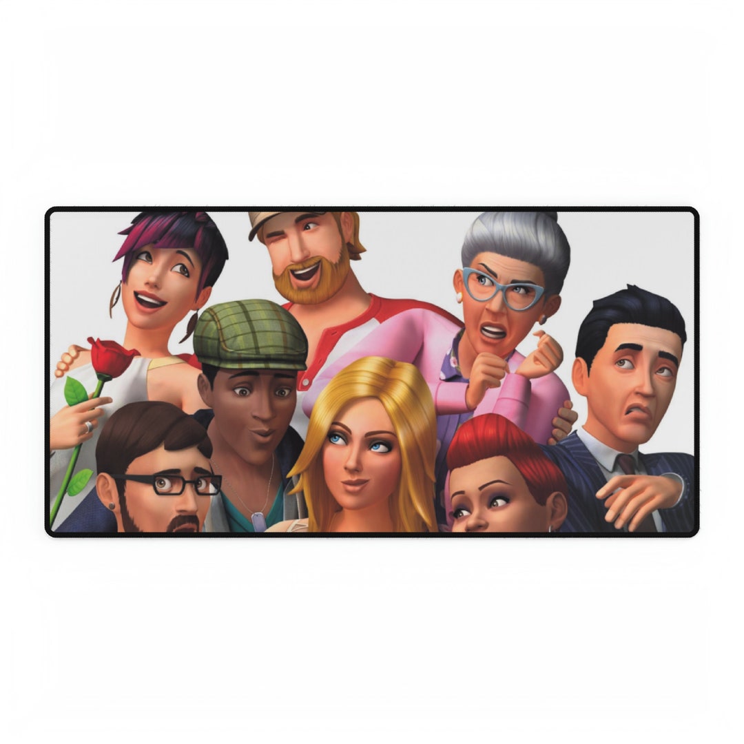 The People of Sims 4 High Definition Epic PC Video Game American Desk ...