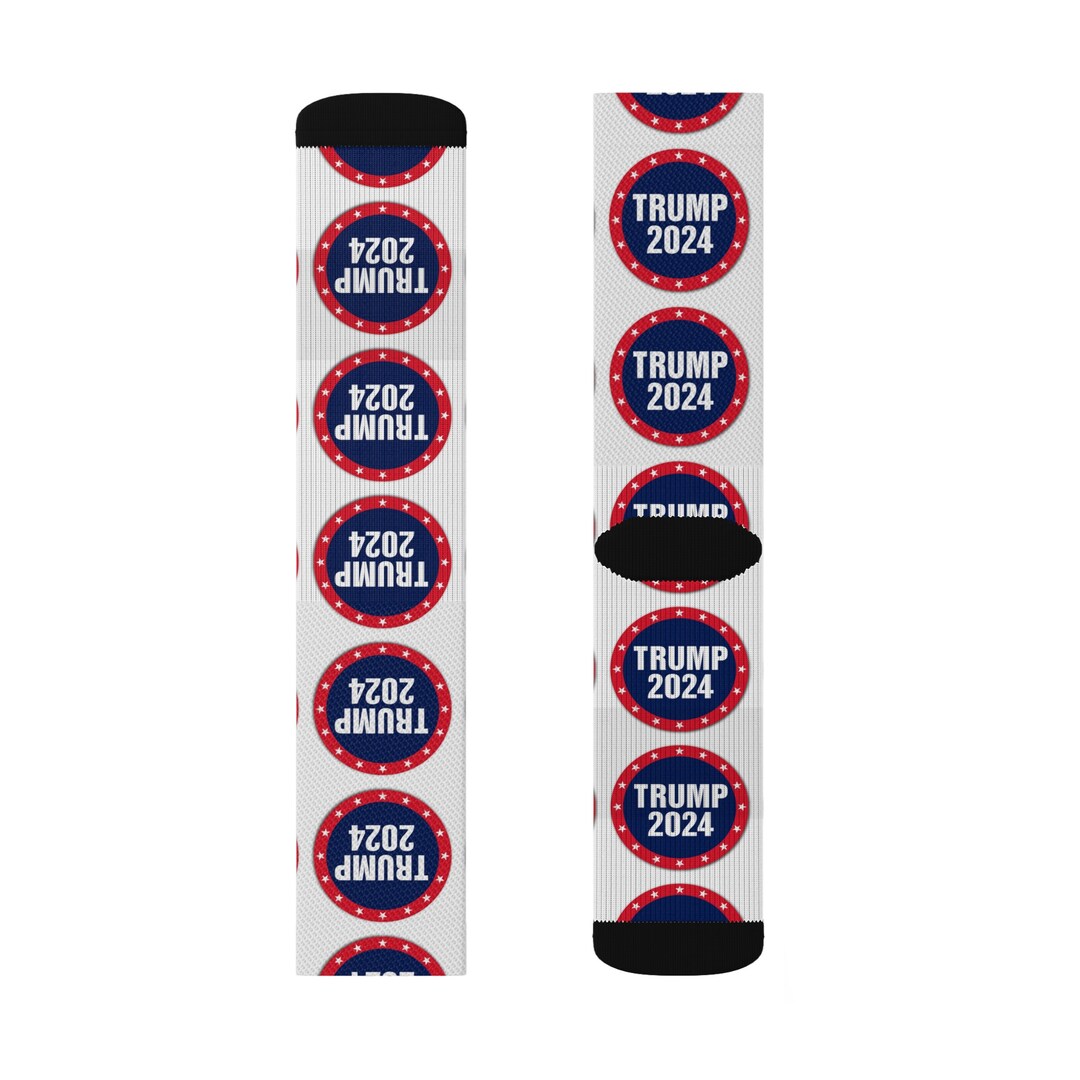 Trump 2024 MAGA Cushioned Sublimation Socks - Etsy