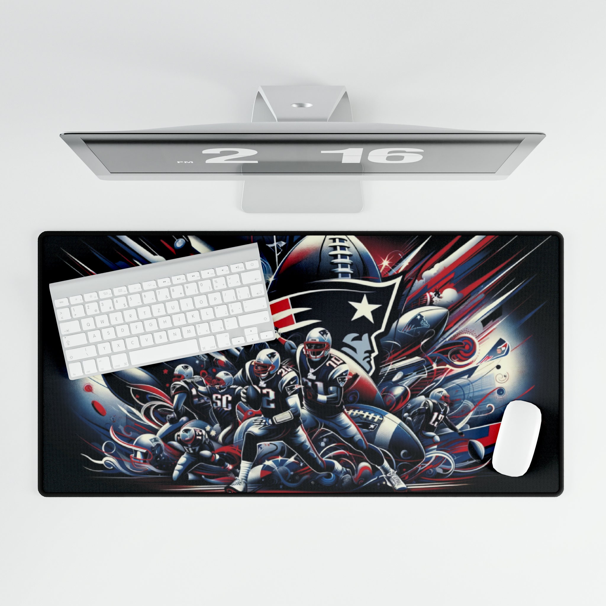 New England Patriots NFL Football High Definition Desk Mat Mousepad - Etsy