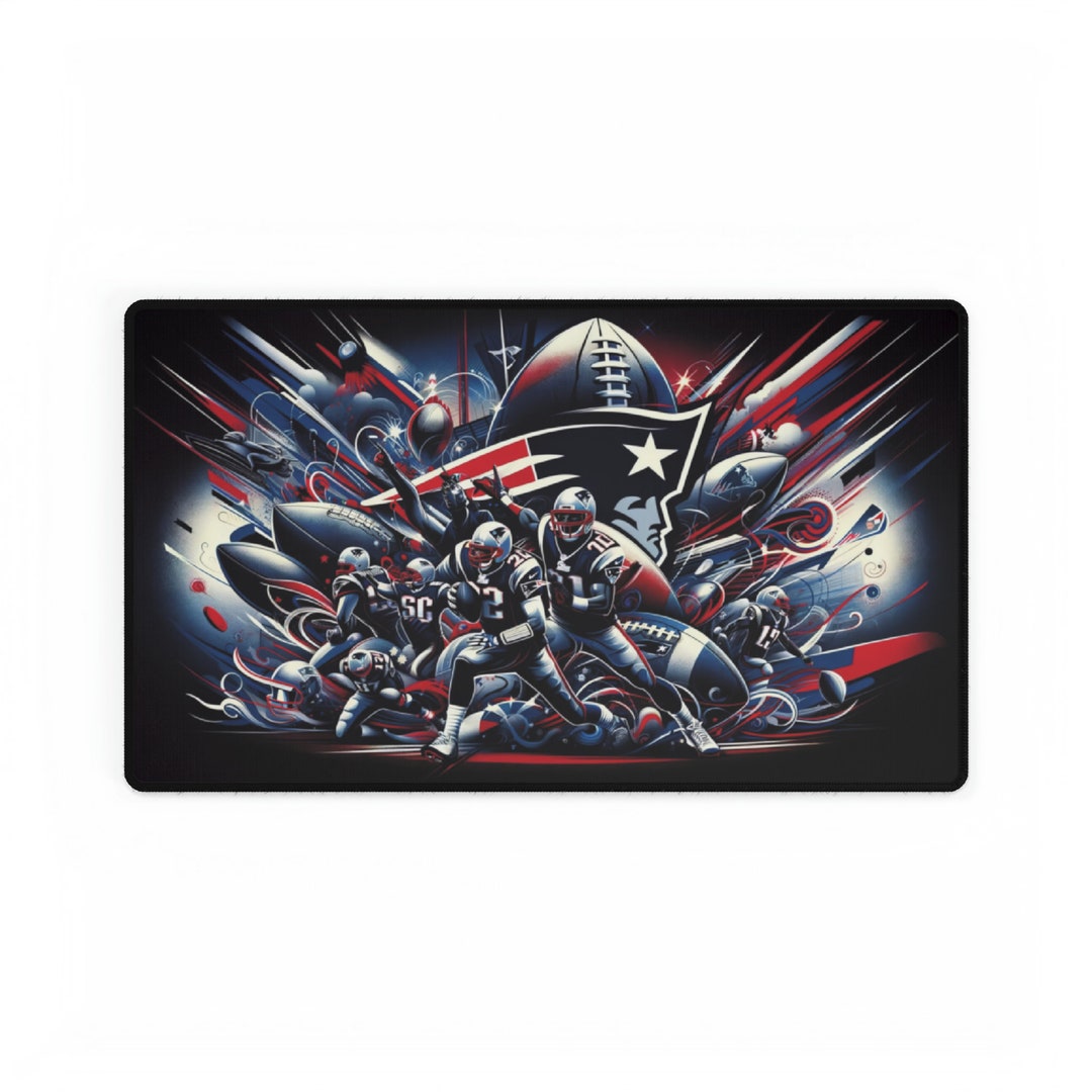 New England Patriots NFL Football High Definition Desk Mat Mousepad - Etsy