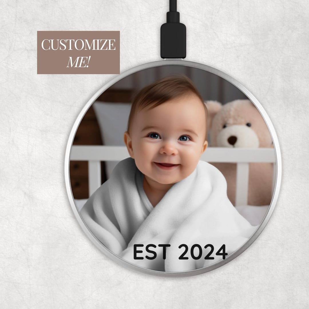 Custom Photo Wireless Charger Custom Gift Personalize With Your Own ...