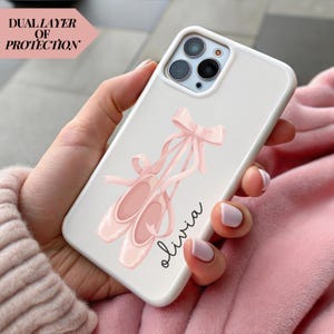 Phone Case Custom Ballet Slippers Design Gift for Ballerina Coquette ...