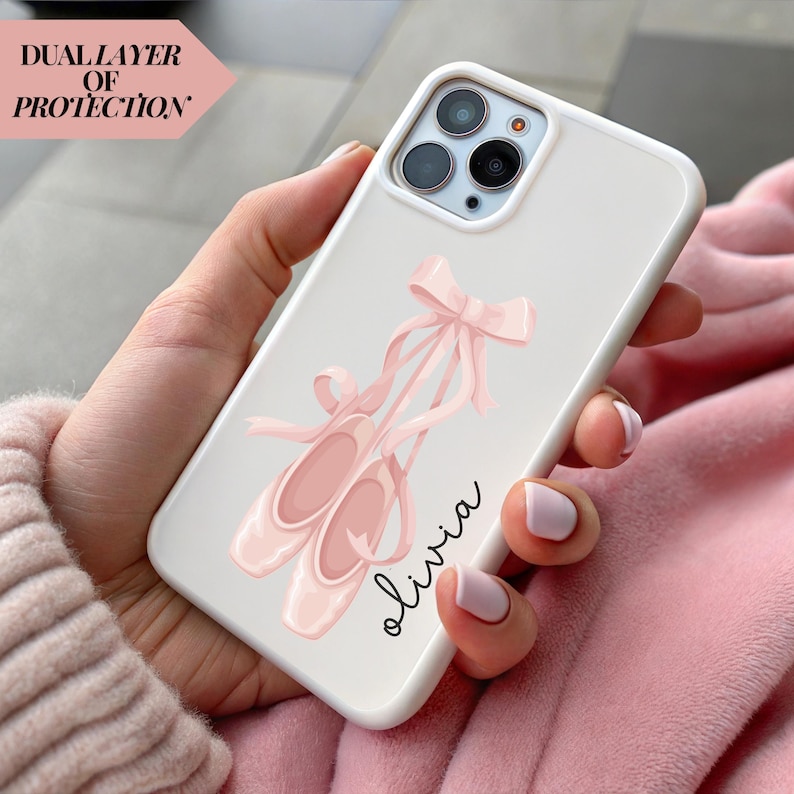 Phone Case Custom Ballet Slippers Design Gift for Ballerina Coquette ...