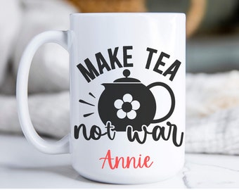 Tea Mug Custom Tea Chart Gift for Tea Drinker Personalized Name How Do ...