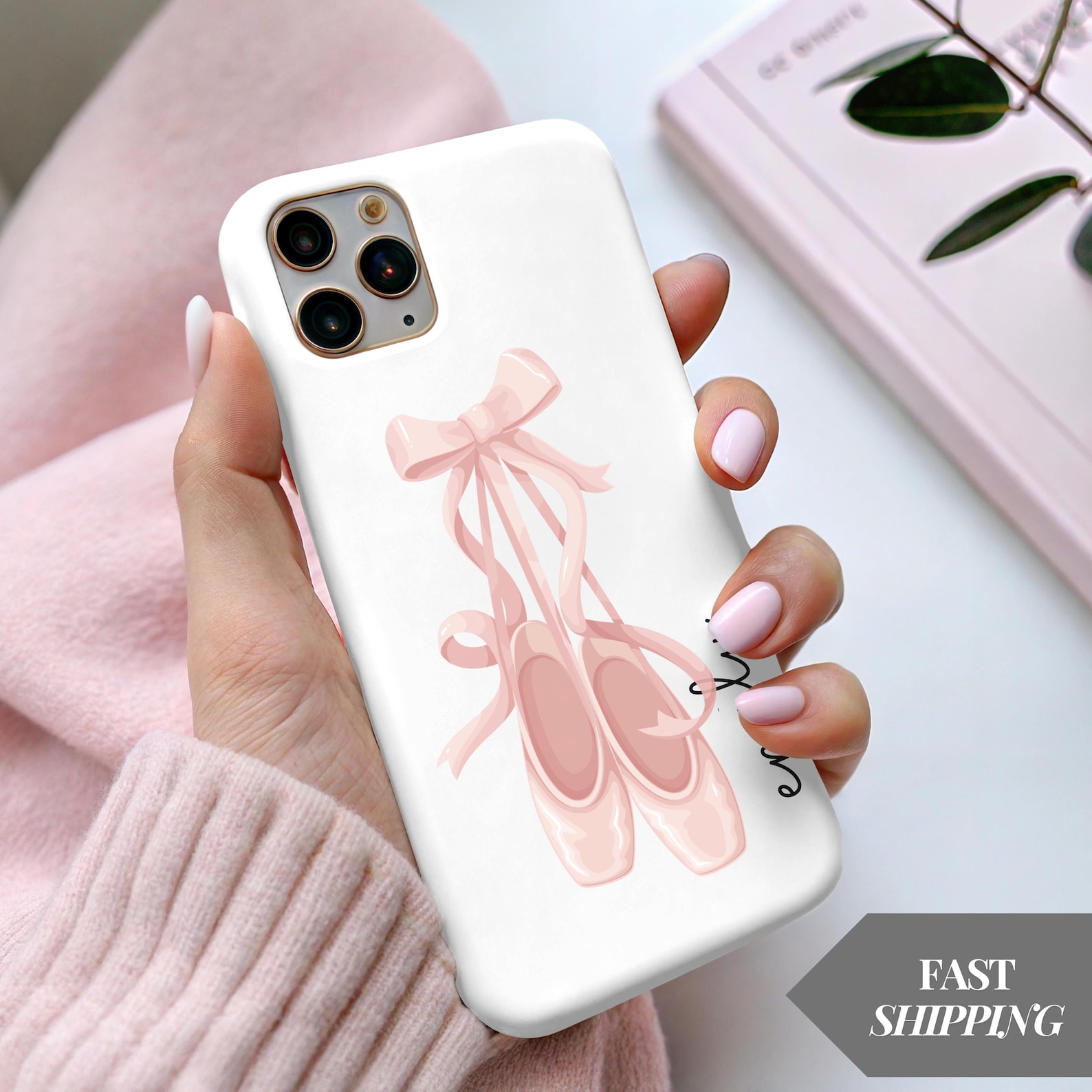 Phone Case Custom Ballet Slippers Design Gift for Ballerina Coquette ...