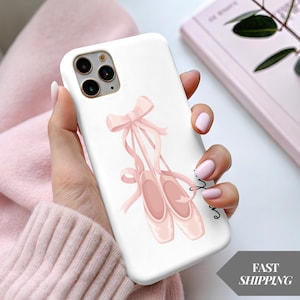 Phone Case Custom Ballet Slippers Design Gift for Ballerina Coquette ...