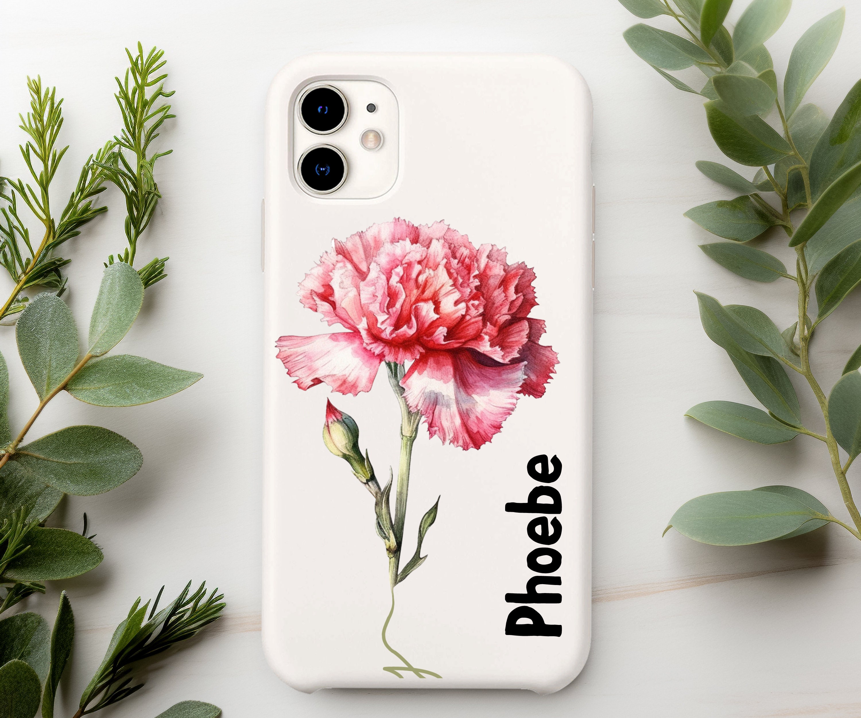 Custom Birth Flower Phone Case,personalized Birth Flower Phone Case,custom Phone Cases ...