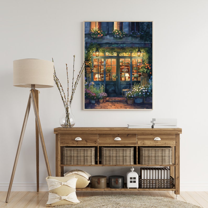 Paris Flower Shop Art Print, French Florist, Europe Travel - Etsy
