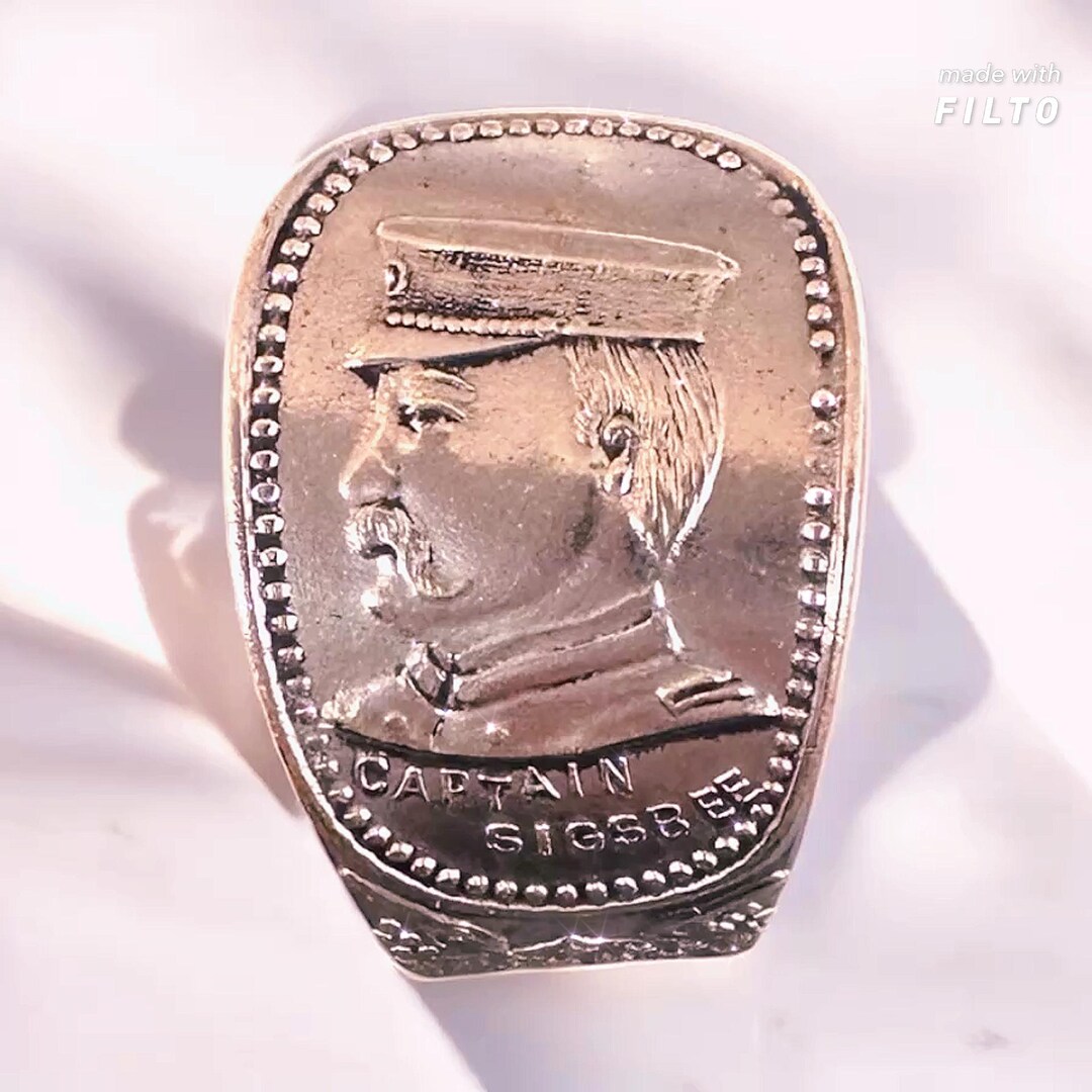 Vintage Captain Sigsbee Commemorative Spoon Ring | Spanish-american War ...