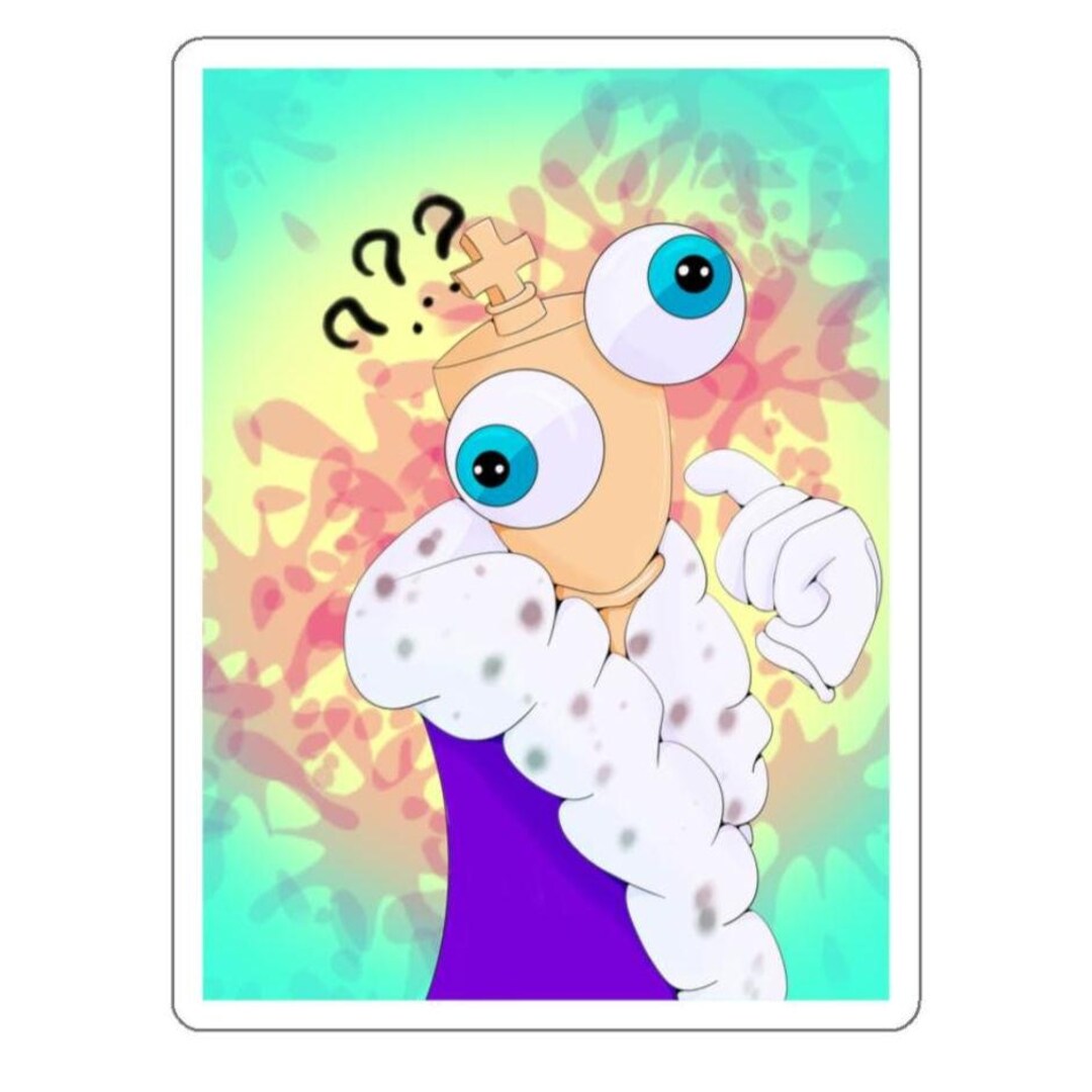 Kinger-amazing Digital Circus Portait Sticker - Etsy