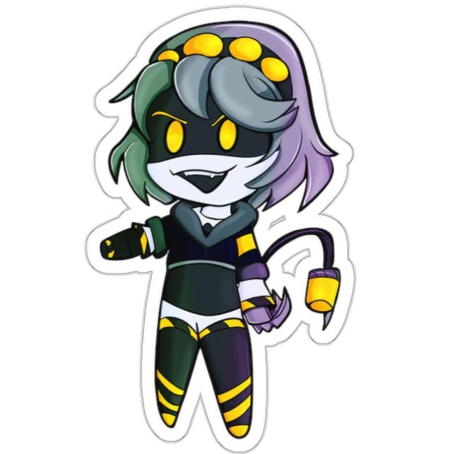V-murderdrones Glossy Vinyl Sticker - Etsy