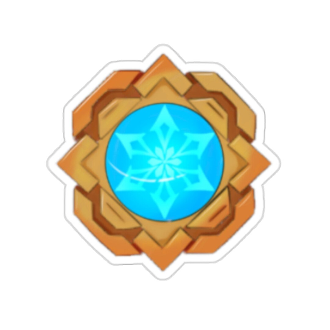 Genshin Stickers Liyue Style Cryo Vision - Etsy