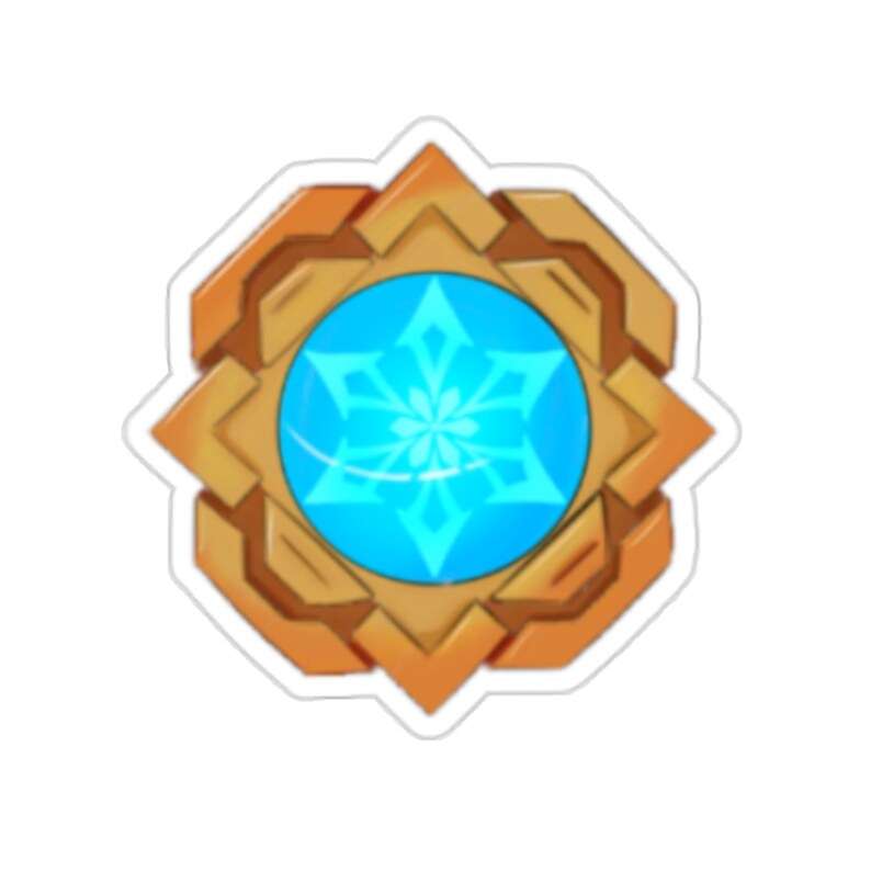 Genshin Stickers- Liyue Style Cryo Vision - Etsy
