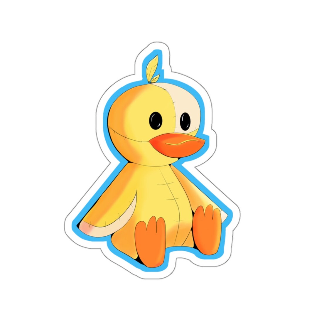 Plush Duck Sticker - Etsy