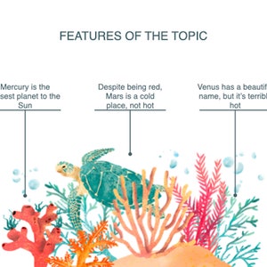 Biology Lesson Presentation Template - Watercolor Aquatic Life & Coral ...