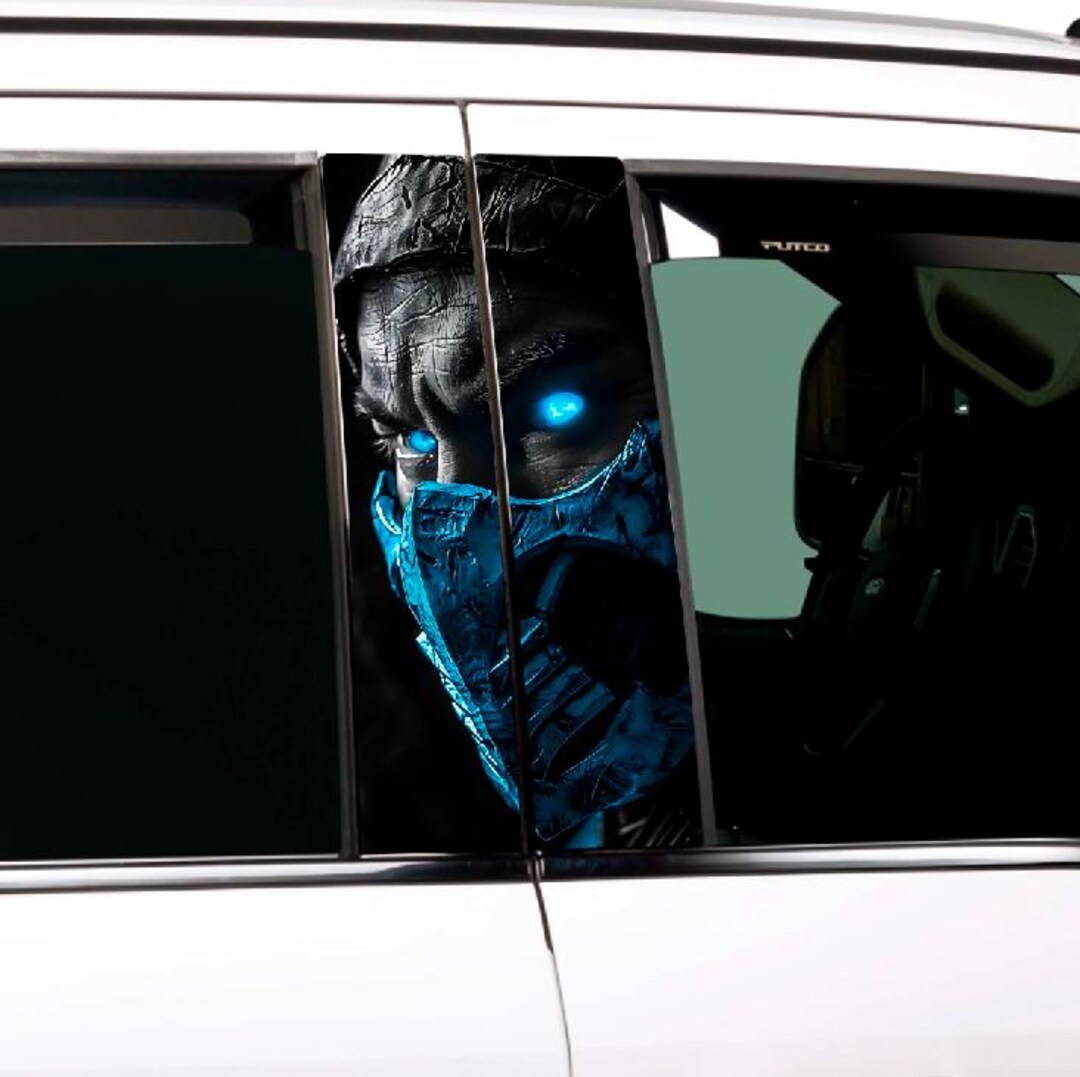 Sub-zero Fighter Collection Custom Vehicle Pillar Decals Wrap. Pick ...
