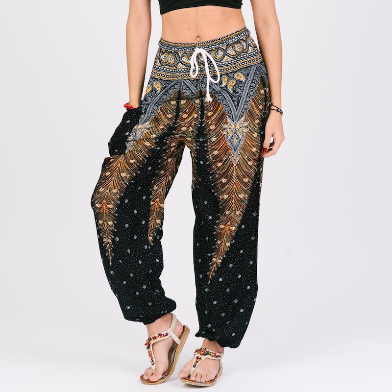 Linen Balloon Pants - Etsy