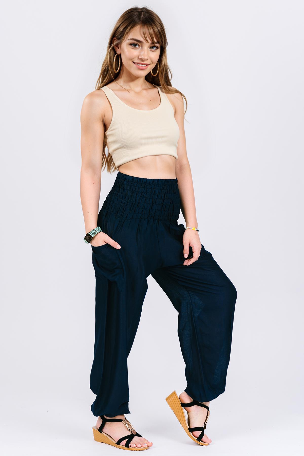 Unisex Bohemian Pant – Womens Harem Trouser, Boho Yoga Pants, Flowy ...