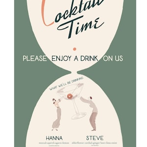 Custom Wedding Event Cocktail Menu Design-available to Download-read ...