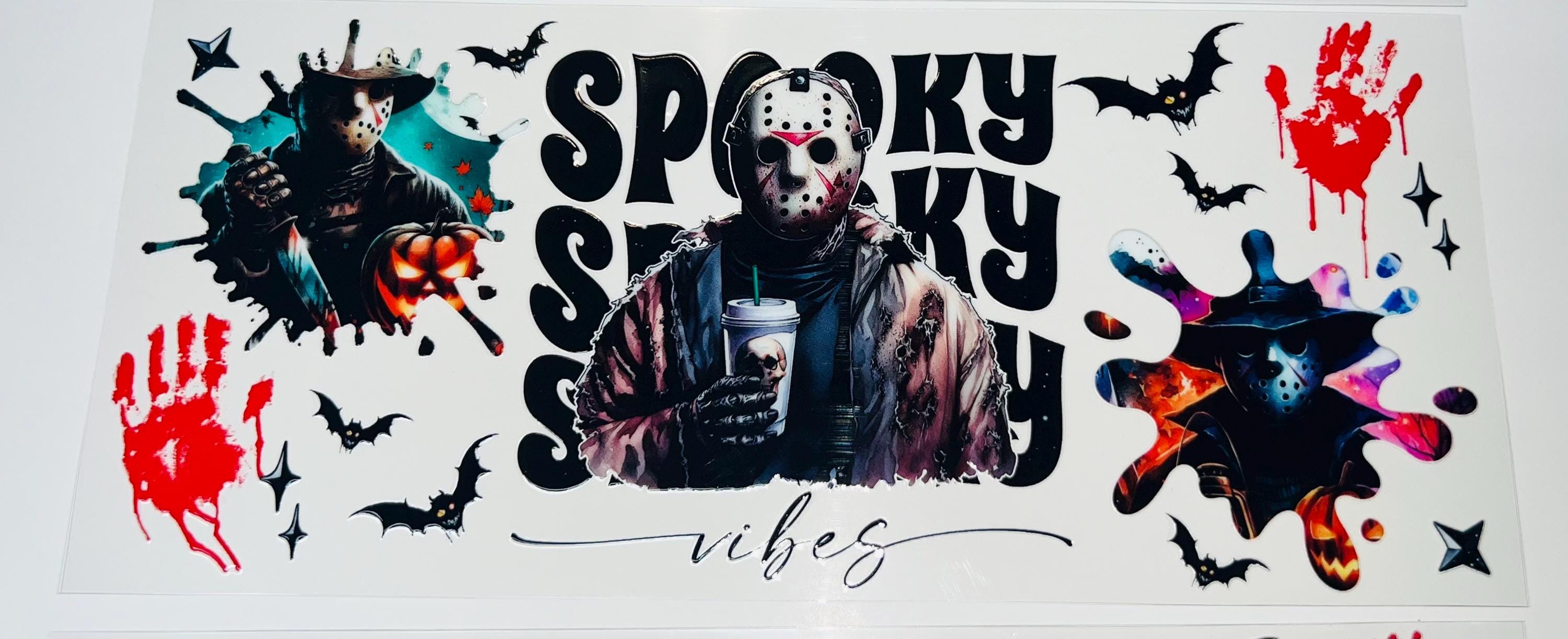 Halloween Scary Movie UV DTF Wraps - Etsy