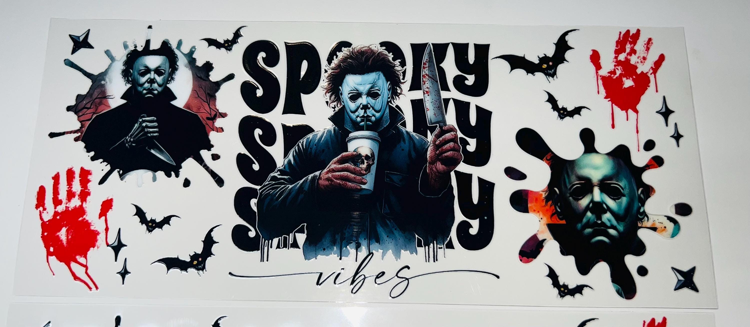 Halloween Scary Movie UV DTF Wraps - Etsy
