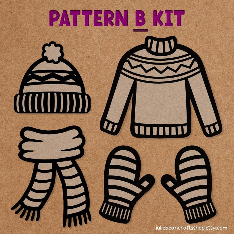 Winter Clothes Sun-catcher Craft Kit for Kids - Holiday Decorations ...