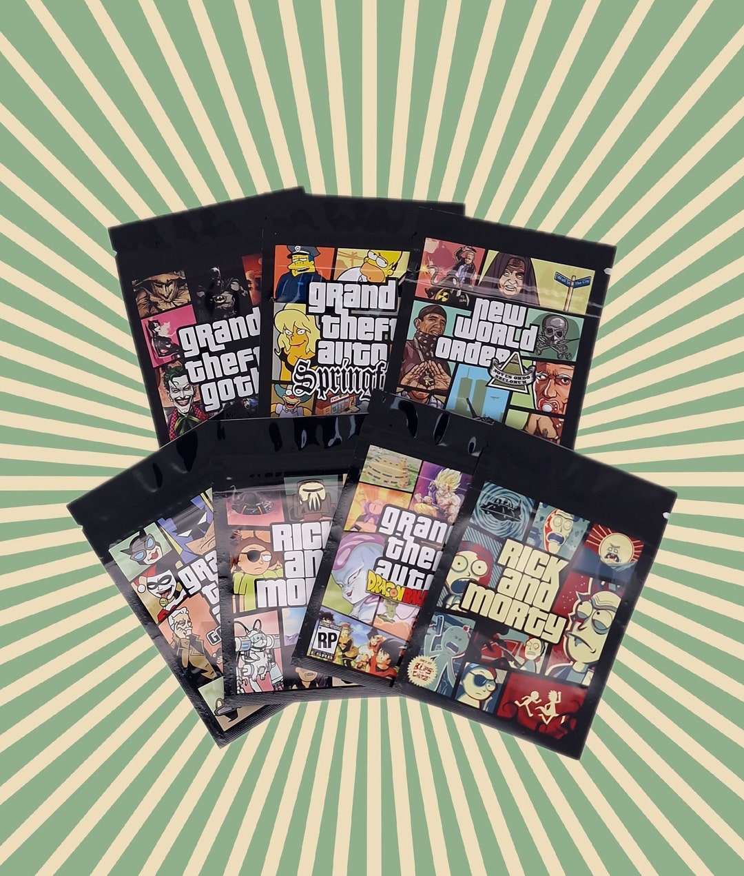 GTA MIX Mylar Pack Calibag With Ziplock Ziplock Bag Design Packs ...