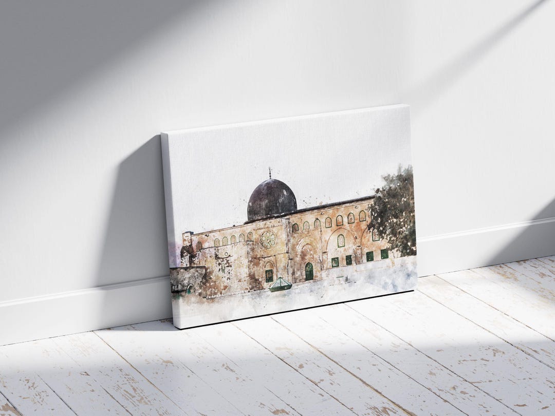 Al-aqsa Mosque Painting, Palestine Wall Art, Islamic Wall Art, Islamic ...