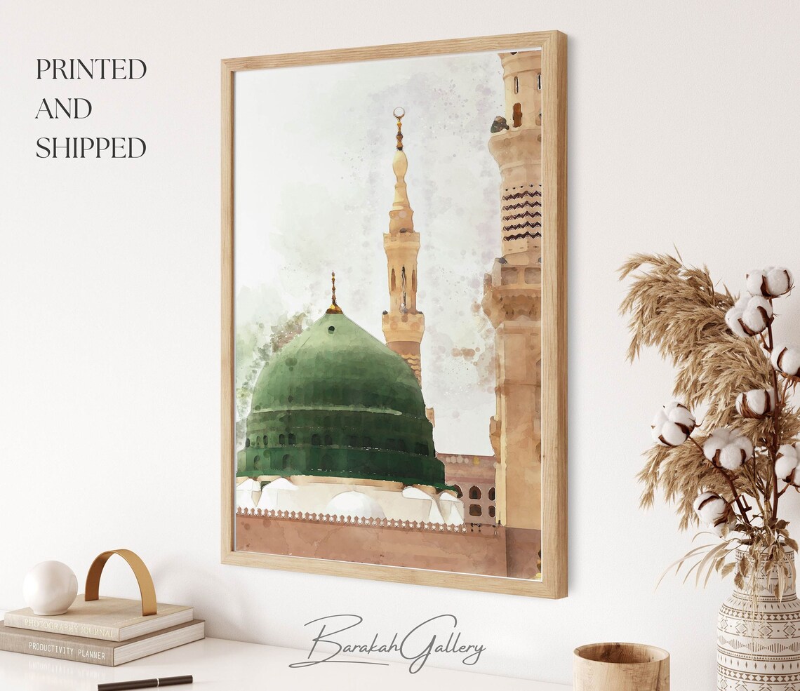 Islamic Poster Set, Kaaba Mecca Painting, Islamic Wall Art, Masjid ...