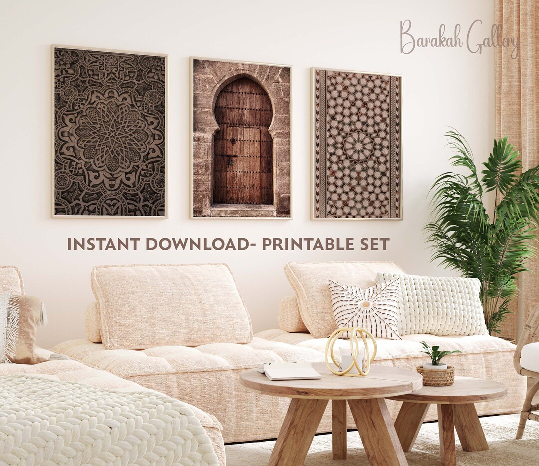 Download Islamic Poster Set, Morocco Door Photography, Muslim Wall Art ...