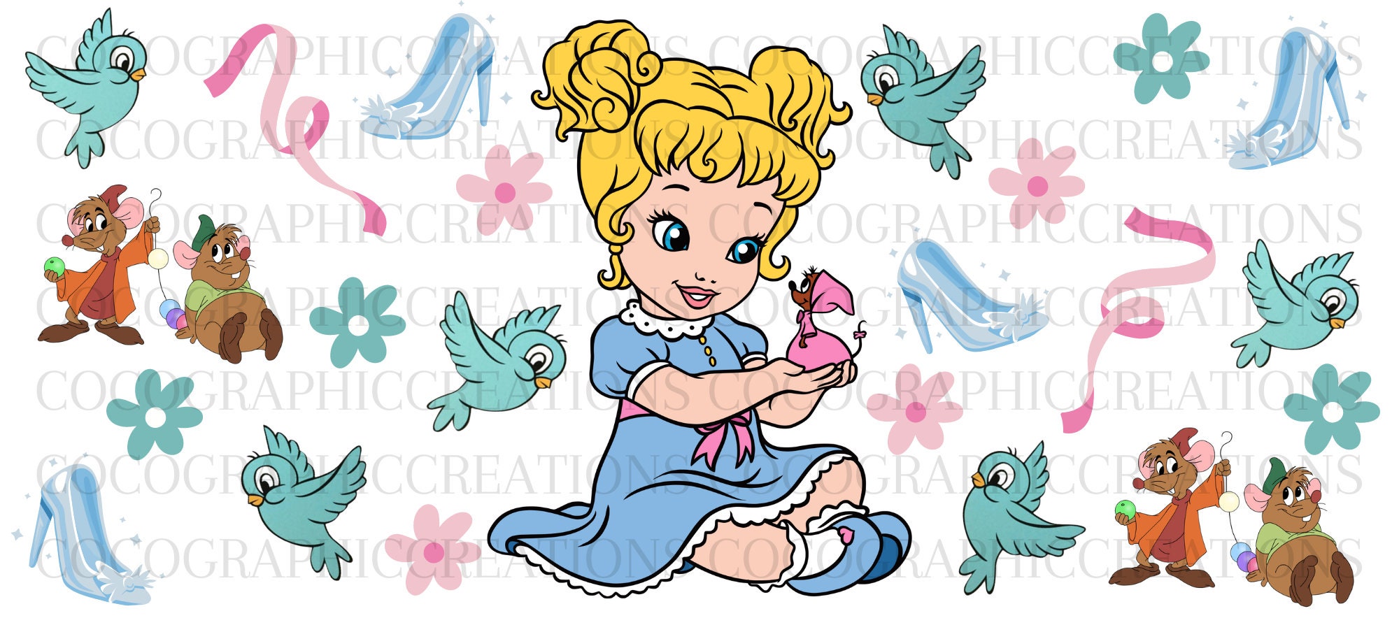 Cute Baby Cindy Princess Cup Wrap Cindy Baby Princess 16oz, Libbey Cup ...