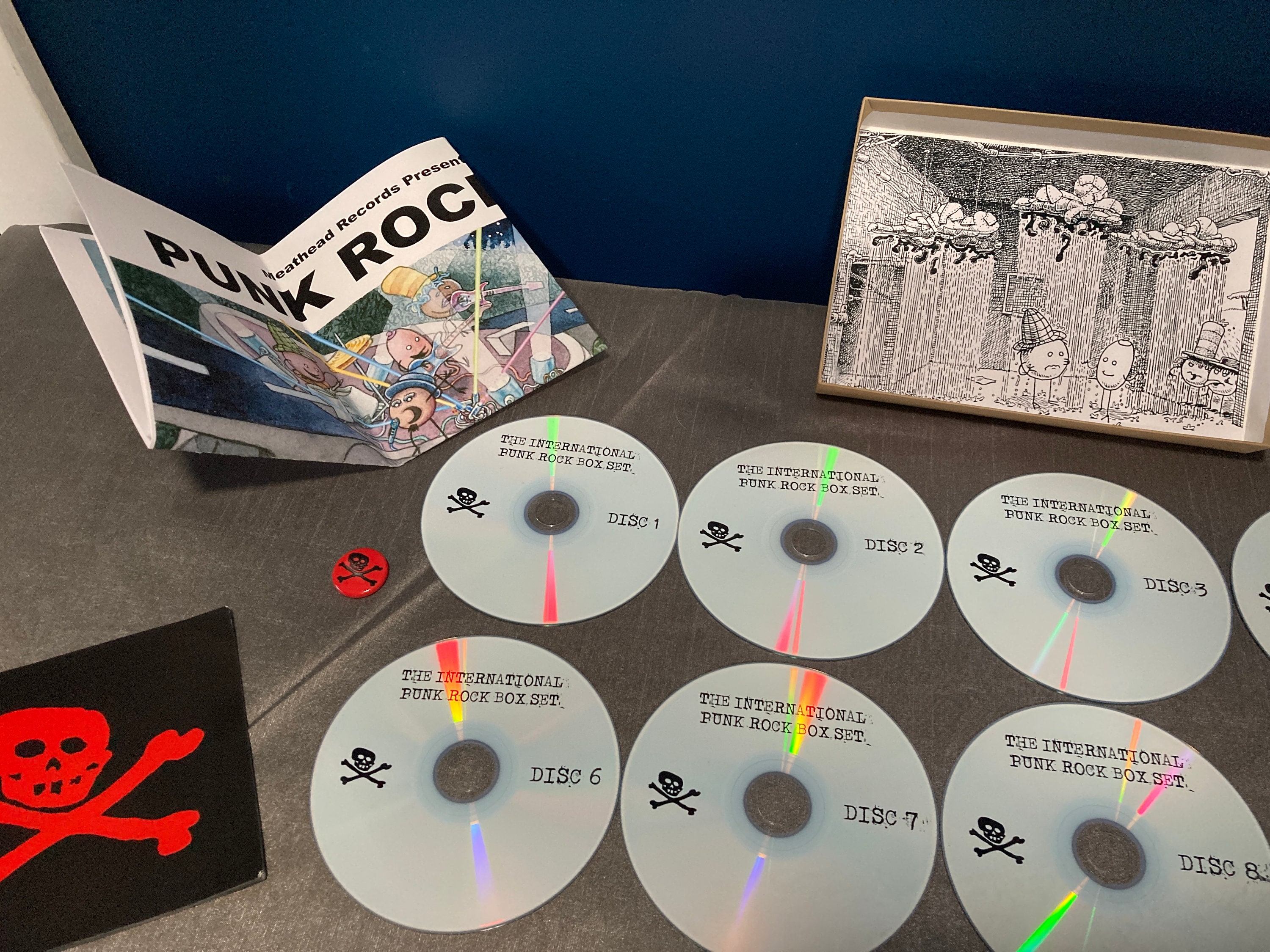 Punk Rock Box Set 300 Bands, 10 Cd Set Collection. Poster, Stickers ...