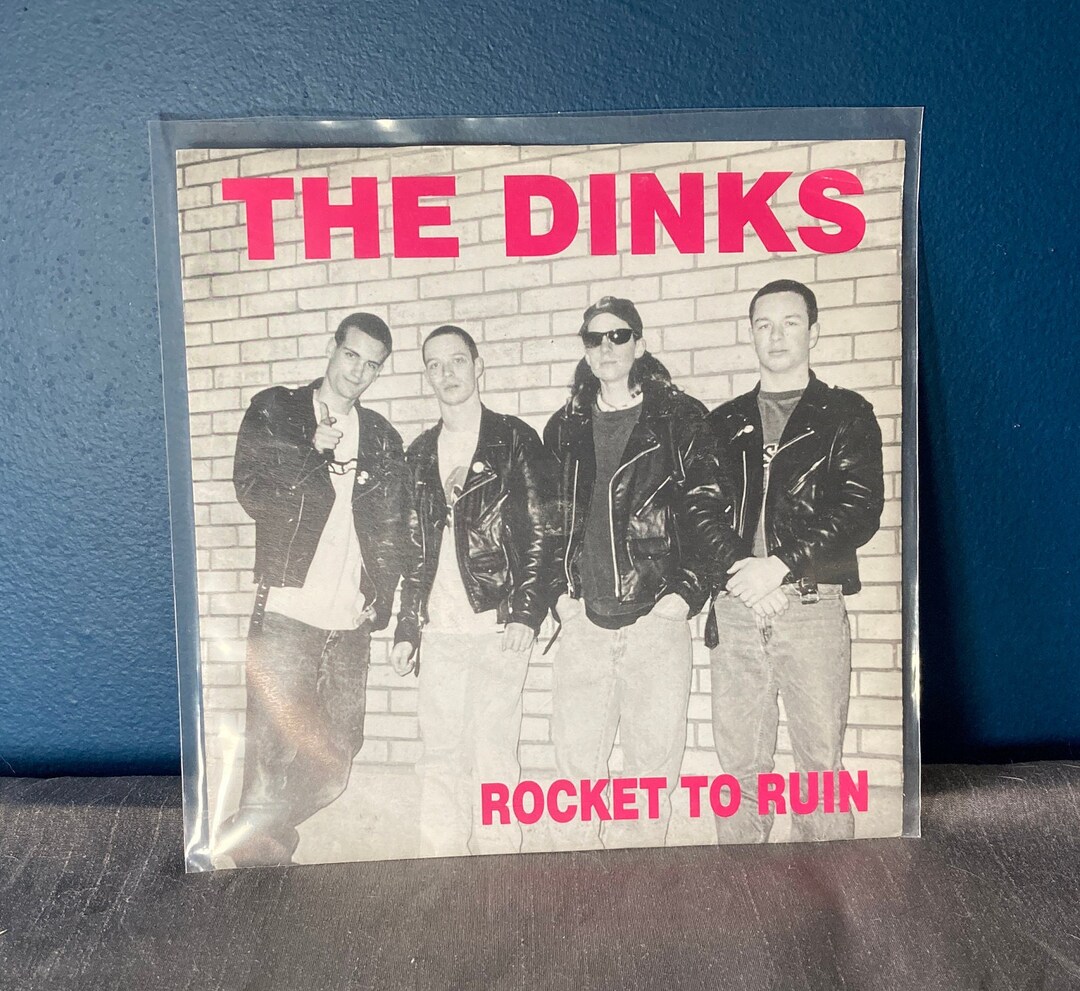 The Dinks - "rocket to Ruin" Punk Rock 7" Vinyl Record. Italian Import ...