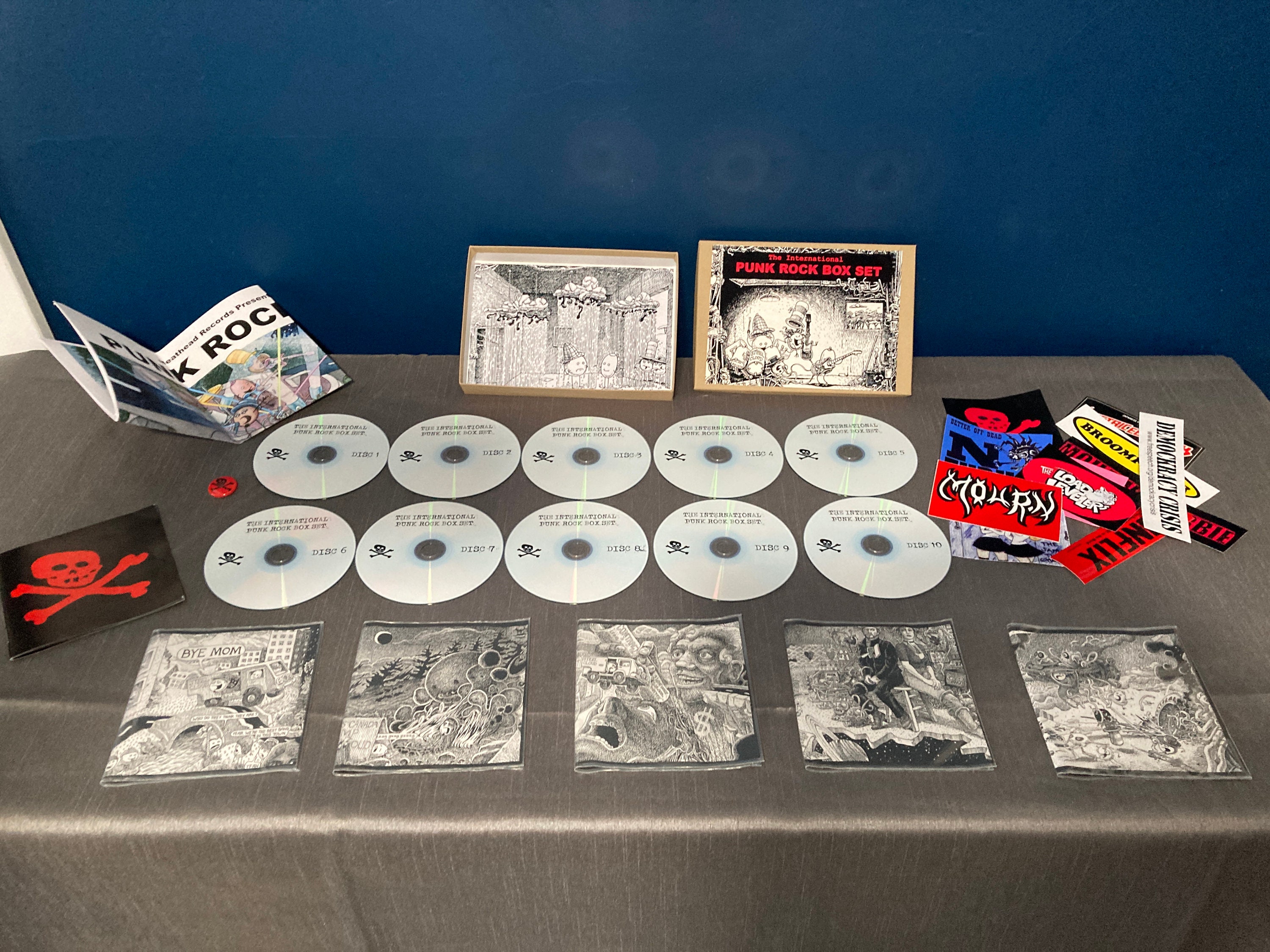 Punk Rock Box Set 300 Bands, 10 Cd Set Collection. Poster, Stickers ...