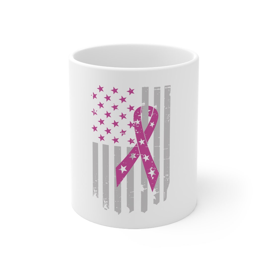 Breast Cancer Coffee Mug, Breast Cancer, Breast Cancer Awareness ...