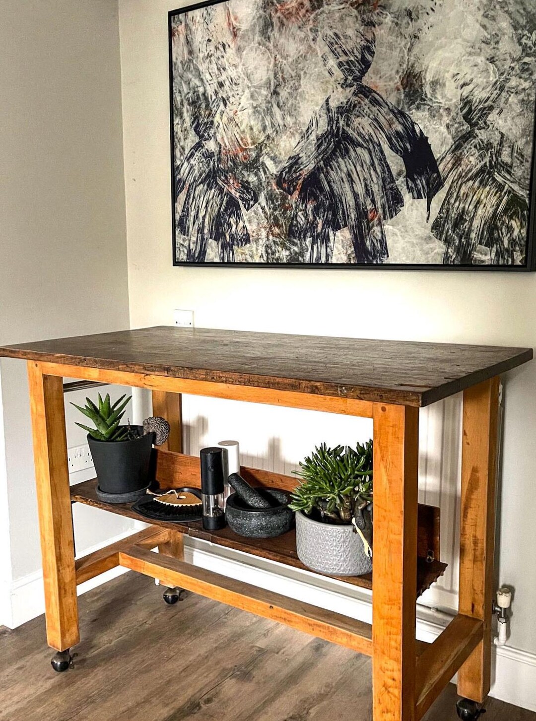 Vintage Breakfast Bar . Repurposed With Retro Graffiti - Etsy UK