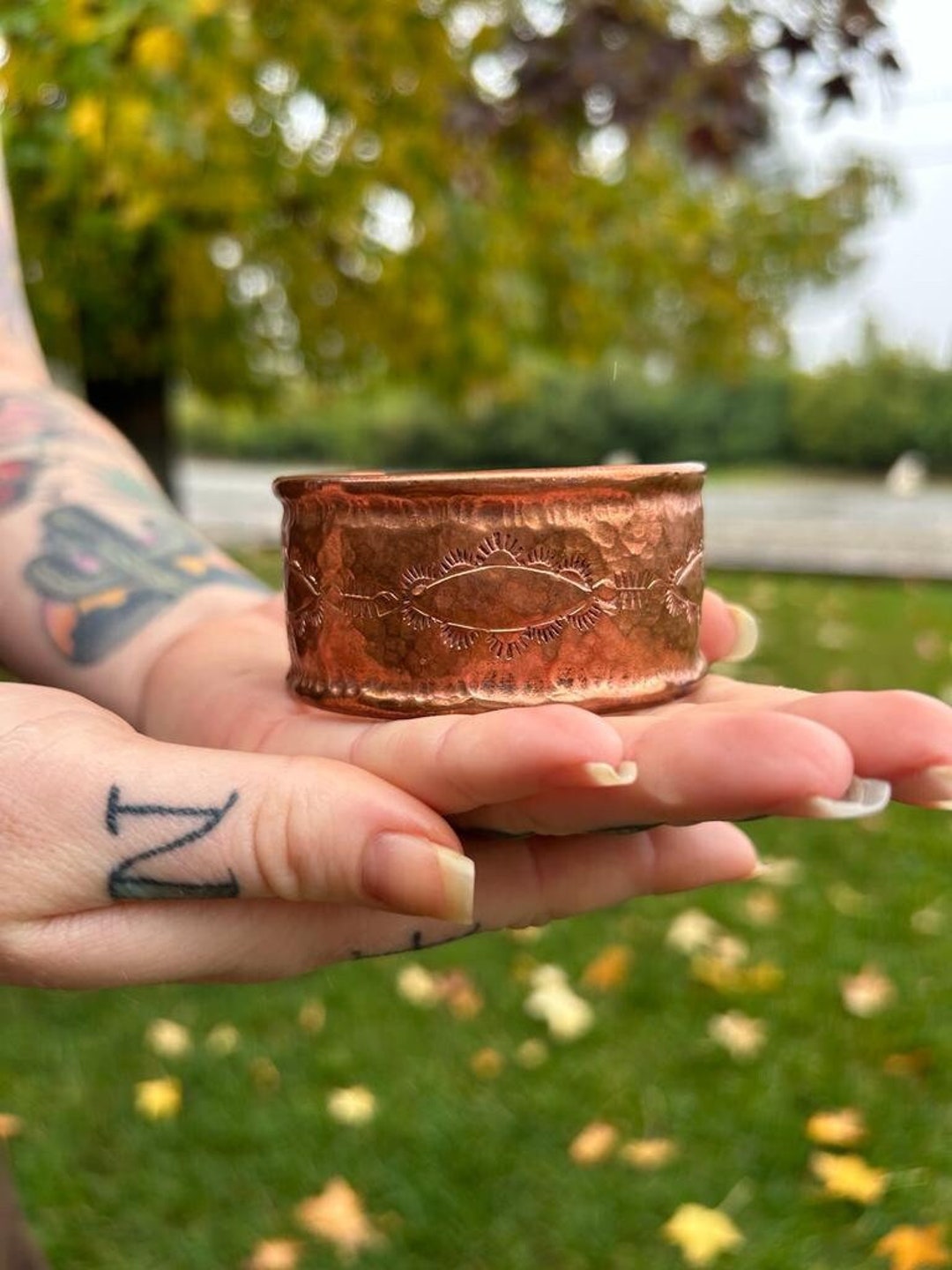 Native American Stunning Solid Copper Cuff, Bracelet, Copper Jewelry ...