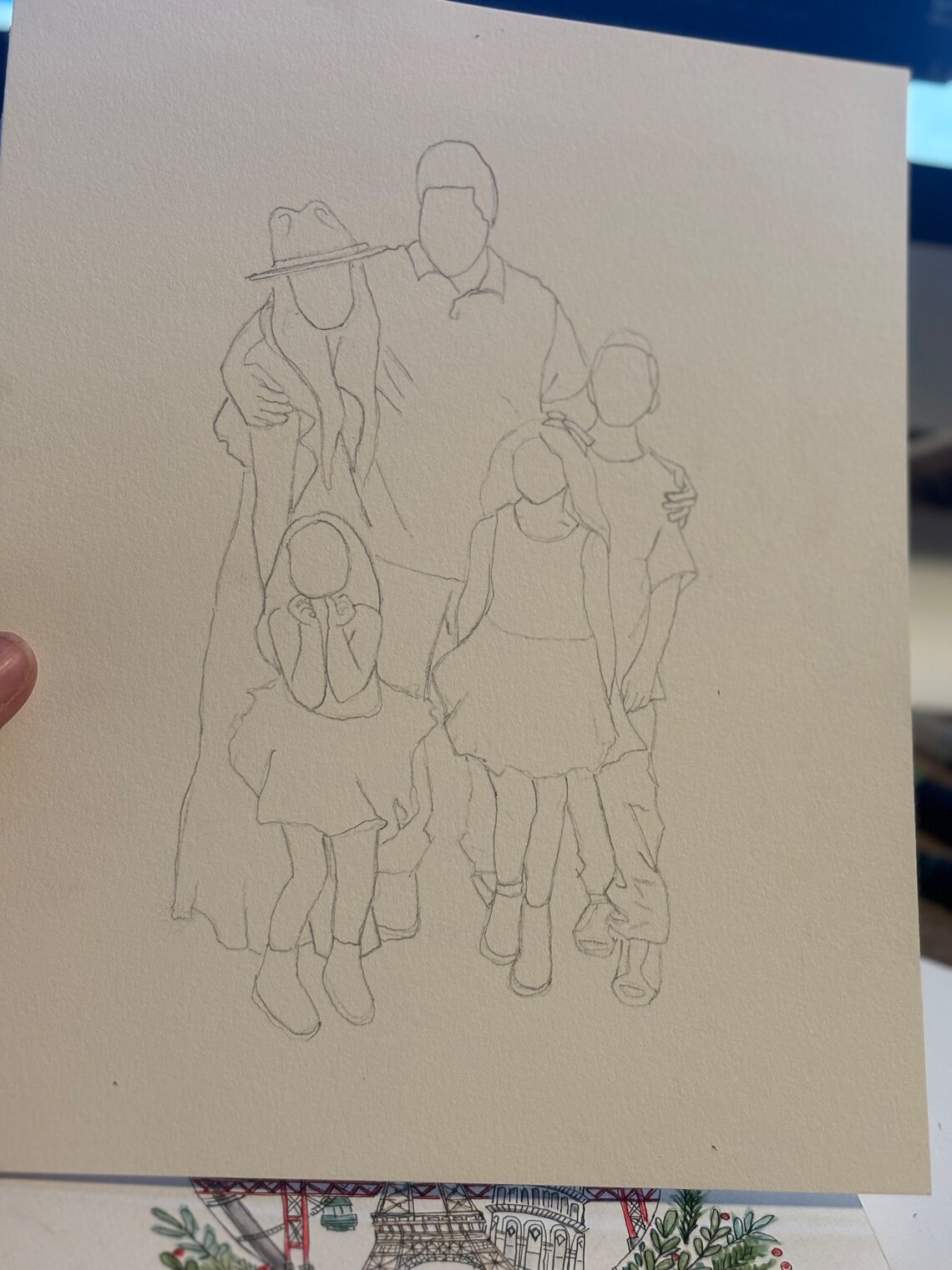 CUSTOM Faceless Family Portraits - Etsy