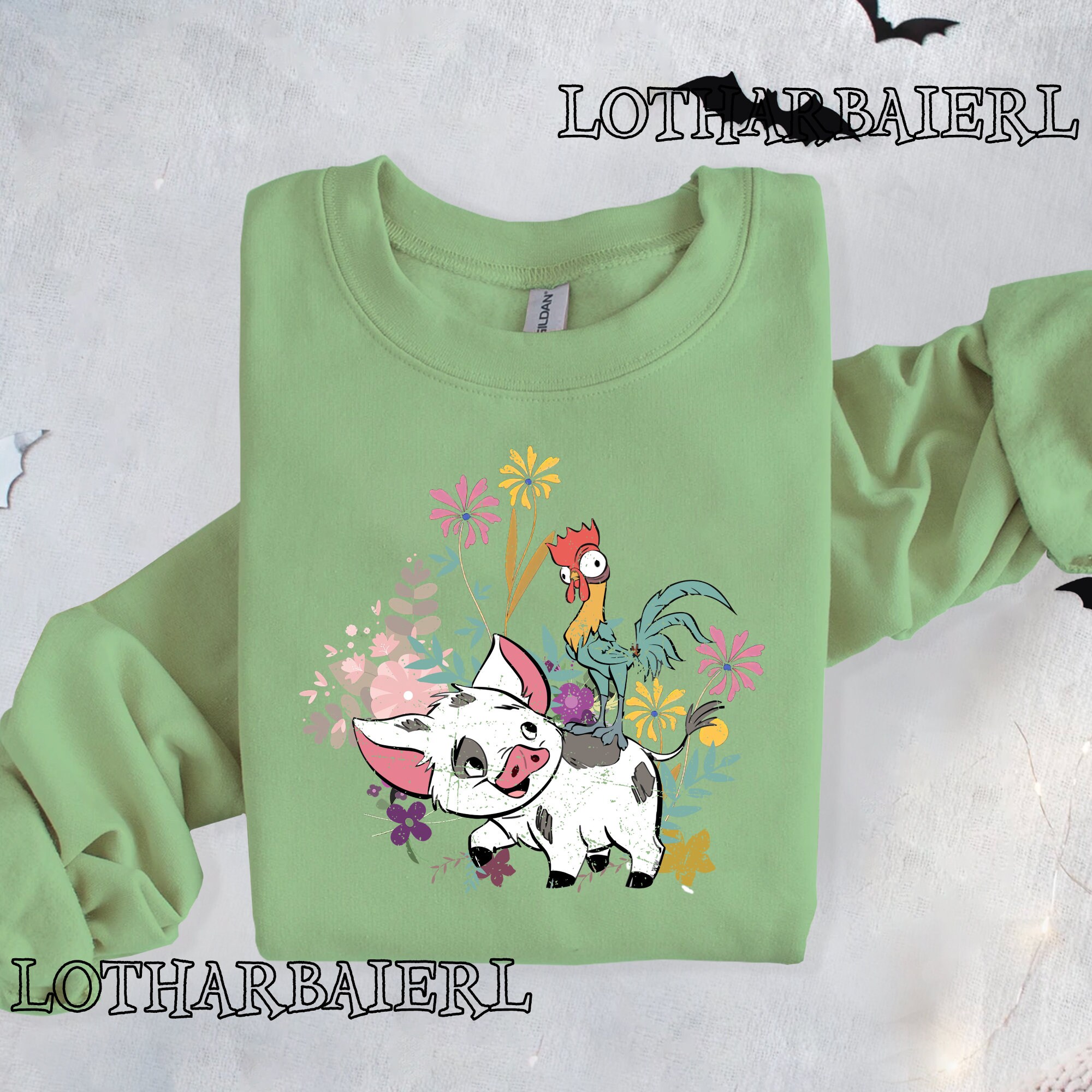 Moana Disney Tee, Floral Hei Hei Pua Comfort Shirt, Princess Moana ...