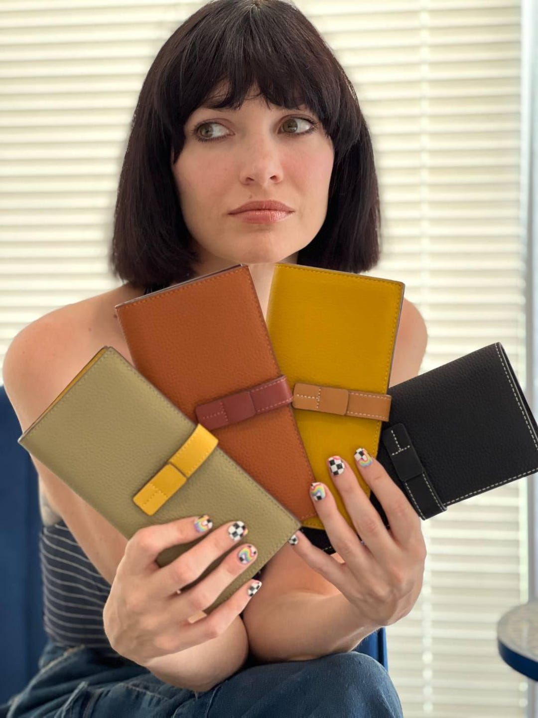 Lychee Leather Women's Wallet: RFID Blocking, Multi-card Slots - Etsy