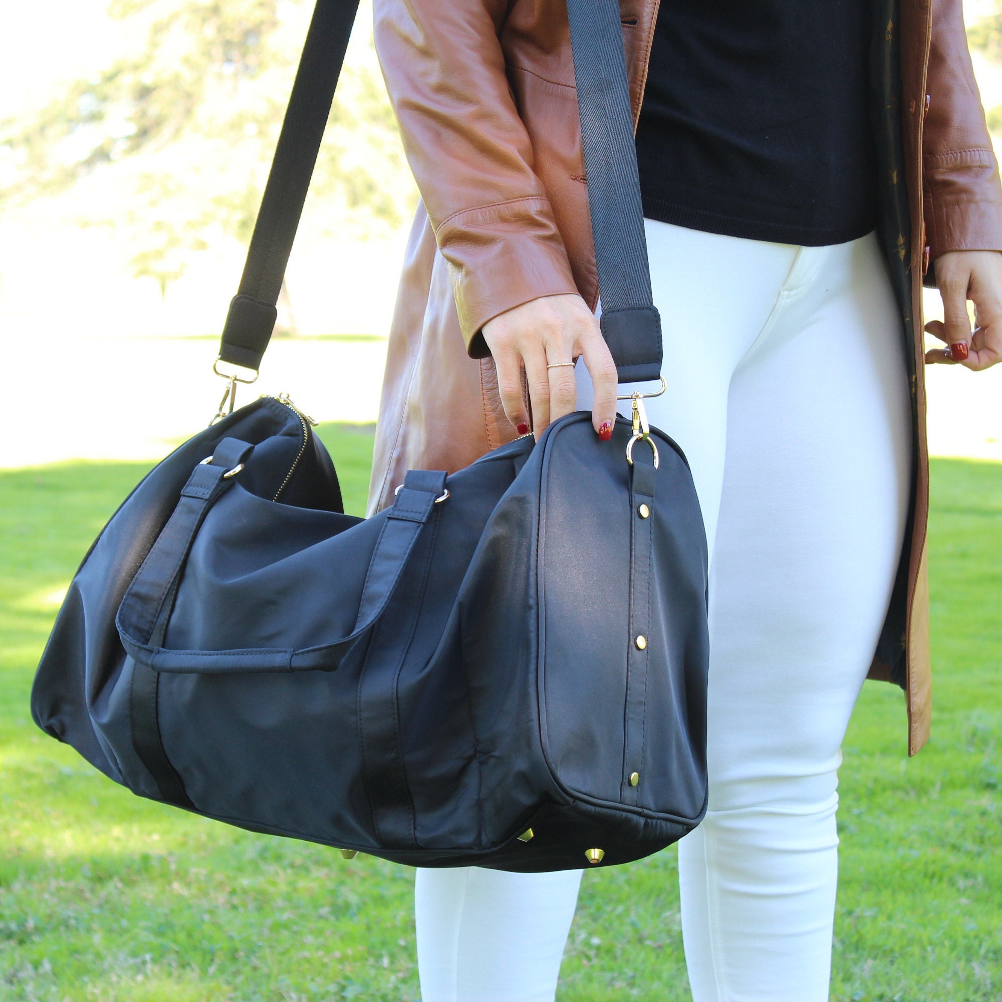 Duffle Bag, Travel Bag With Shoulder Strap - Duffle Bag, Weekender Bag ...